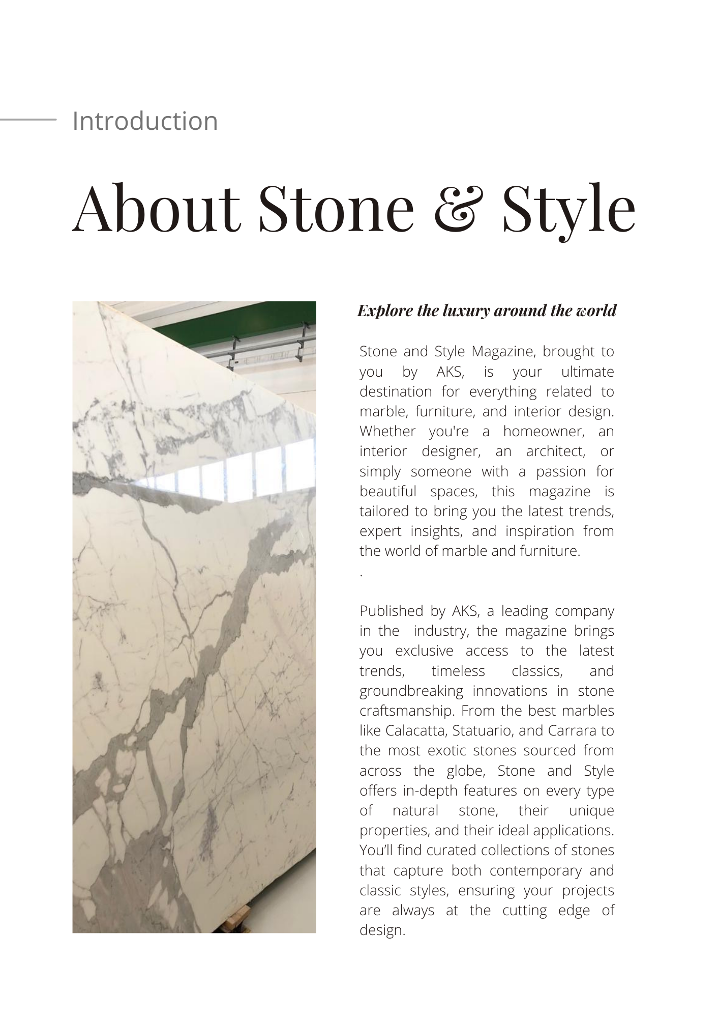STONE WITH STYLE - The Marble Magazine | India's Signature Platform for ...